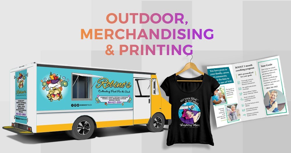 Outdoor, Merchandising & Printing Materials | Studio in Greenville SC